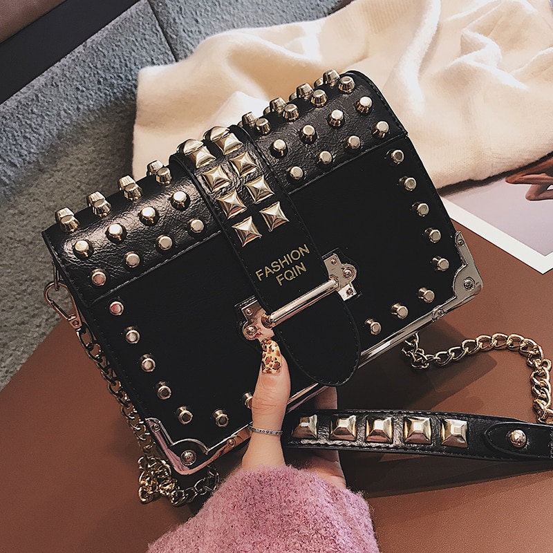 Vintage Rivet Designer Bag – ENVOGUE